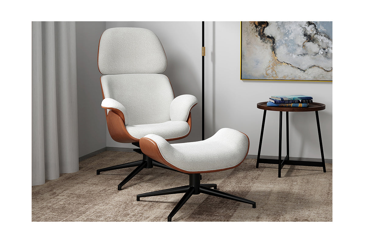 Holmes Lounge Chair and Ottoman | Modern Home Office Chairs | Apt2B