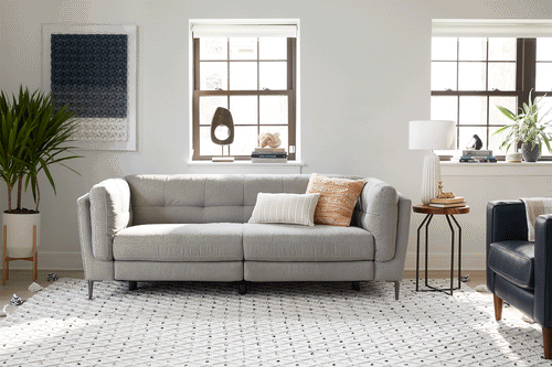 Melrose 3pc Sectional Sofa :: Leg Finish: Espresso / Configuration: RAF - Chaise on the Right ...