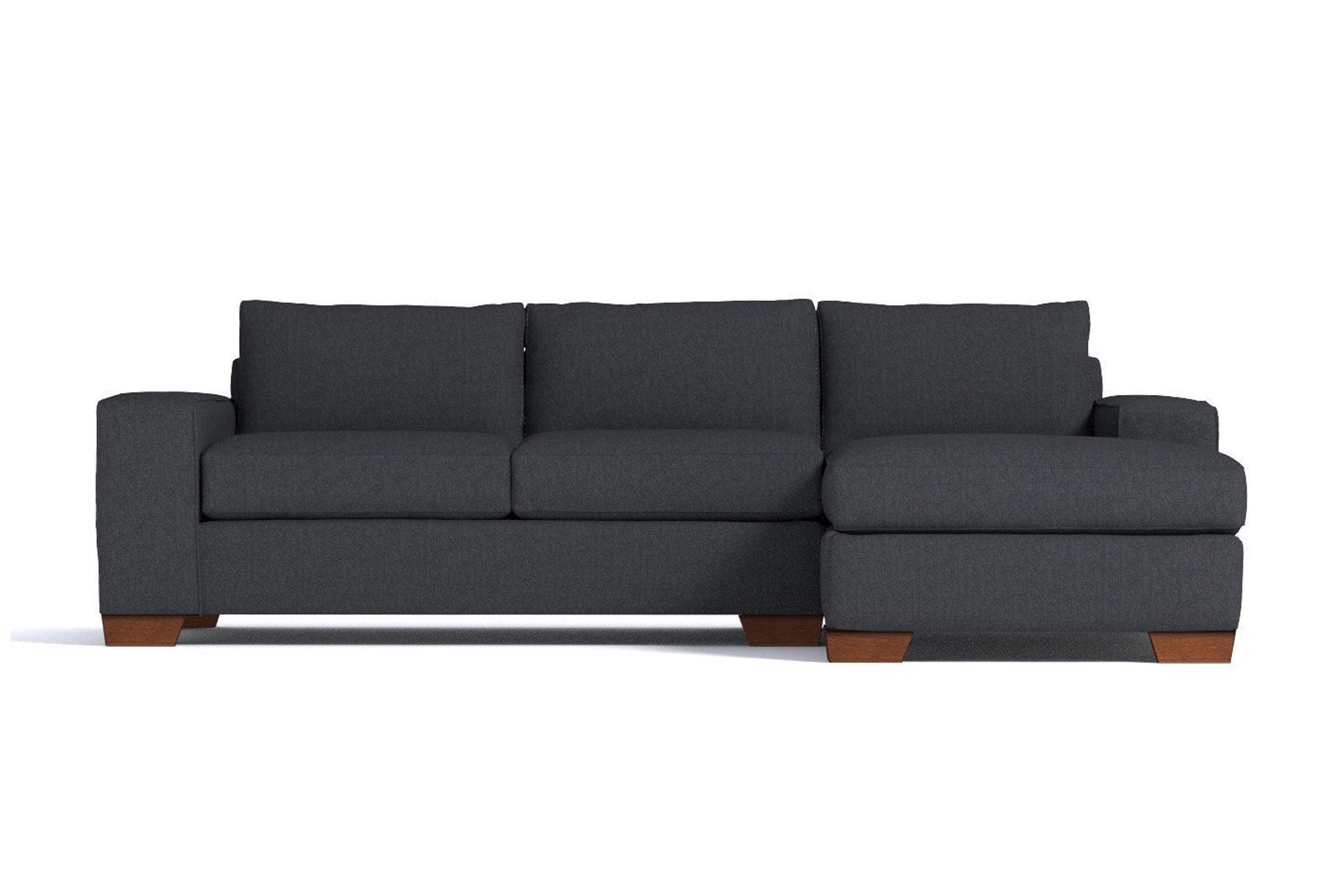 Melrose 2pc Sectional Sofa :: Leg Finish: Pecan / Configuration: RAF - Chaise on the Right ...