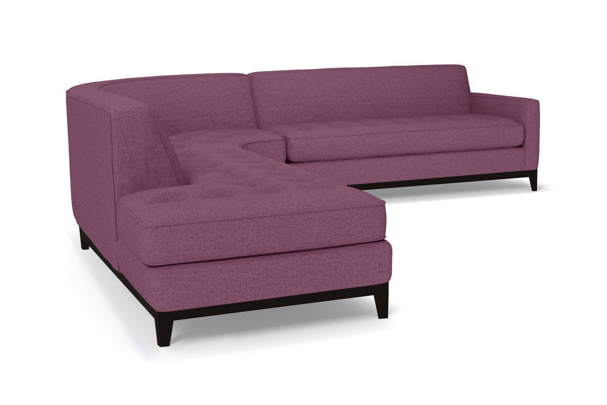 Monroe Drive 3pc Sleeper Sectional :: Leg Finish: Espresso / Configuration: LAF - Chaise on the ...