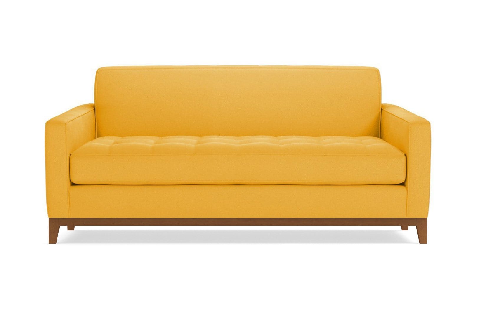 Monroe Drive Apartment Size Sleeper Sofa :: Leg Finish: Pecan / Sleeper Option: Memory Foam ...
